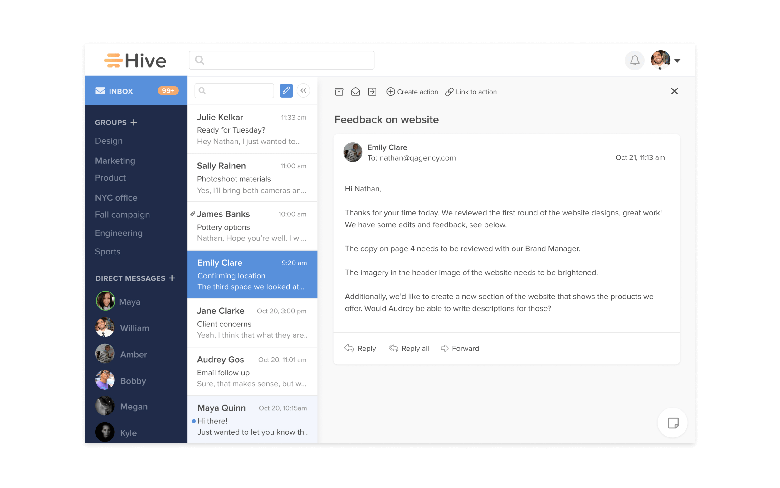 Remote Work in Hive, Project Management Tool for Teams | Hive