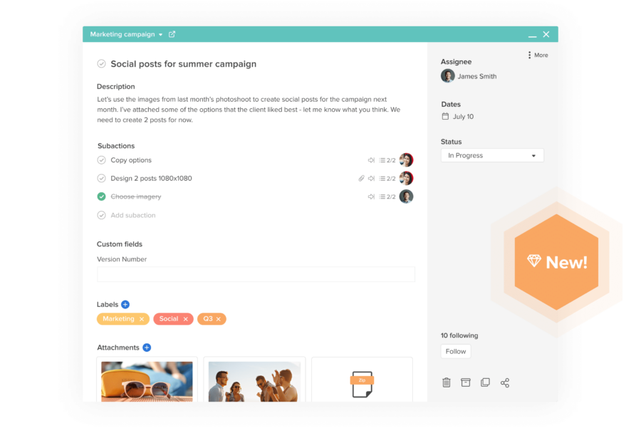 Hive 2.0: Updated Navigation and Action Card | Hive