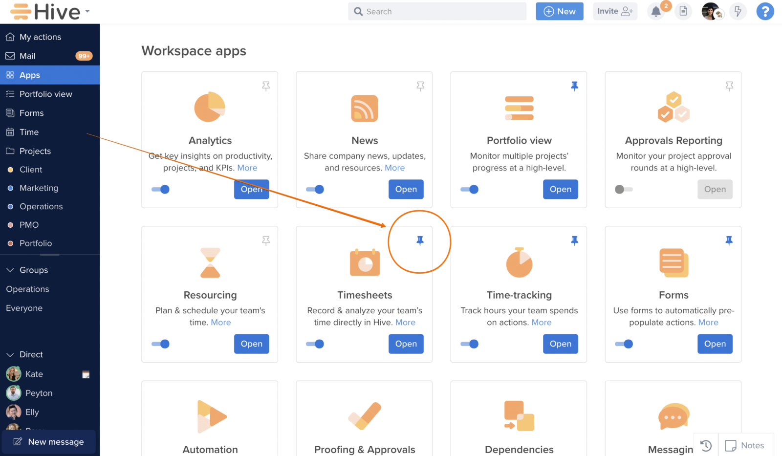 Hive 2.0: Updated Navigation and Action Card | Hive