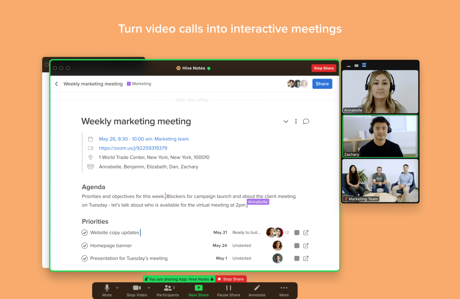 11 Zoom Meeting Tips For Productive Video Calls | Hive