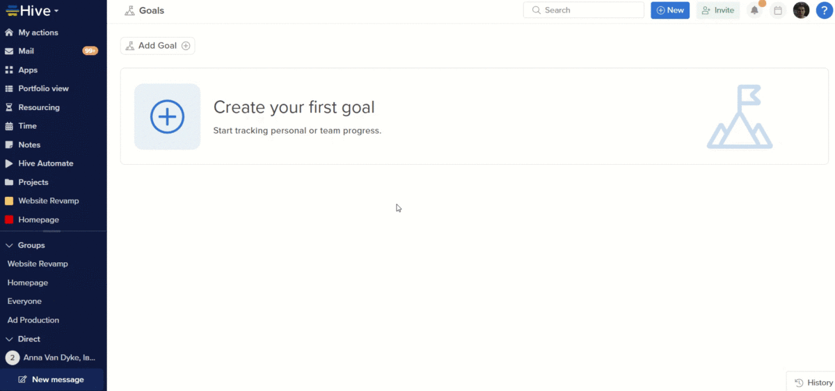 Introducing Hive Goals: Faster results & team success | Hive