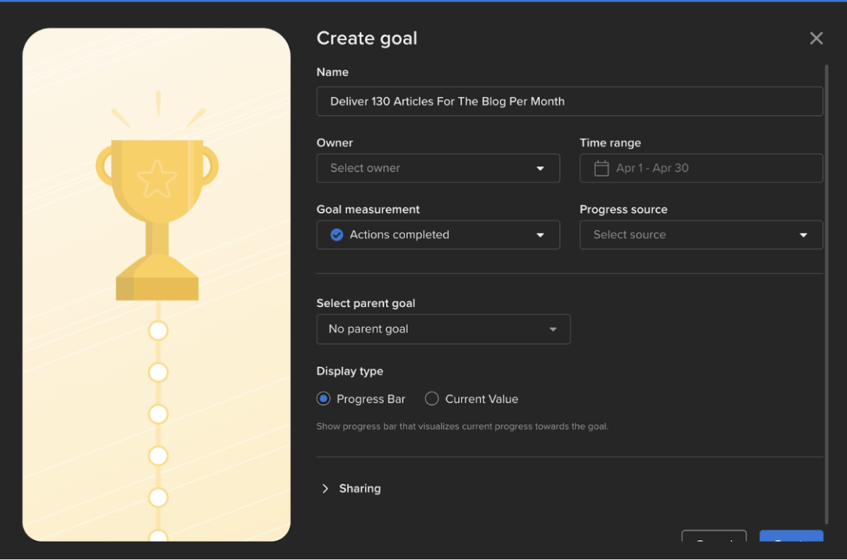 How a Content Team Tracks Their Marketing Goals In Hive
