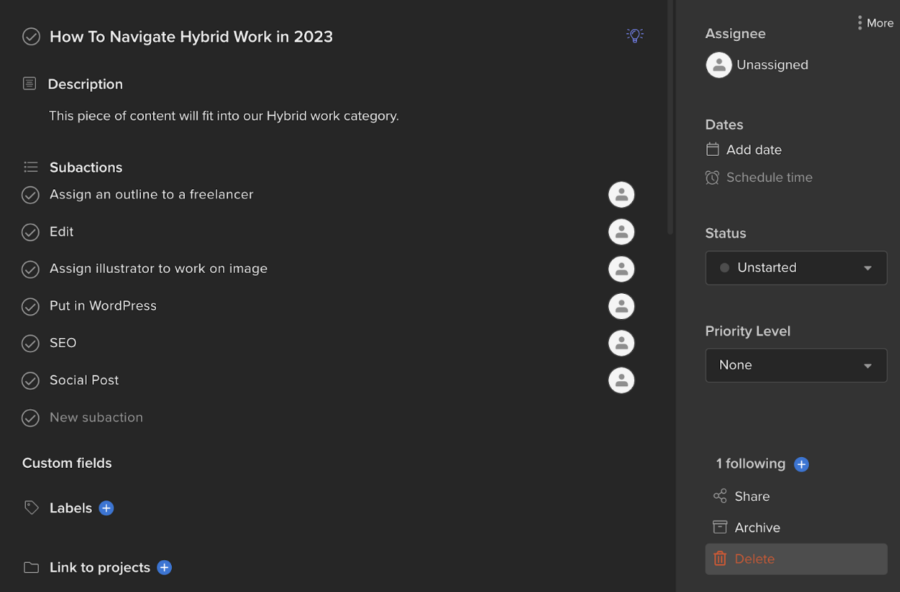 How a Content Team Tracks Their Marketing Goals In Hive