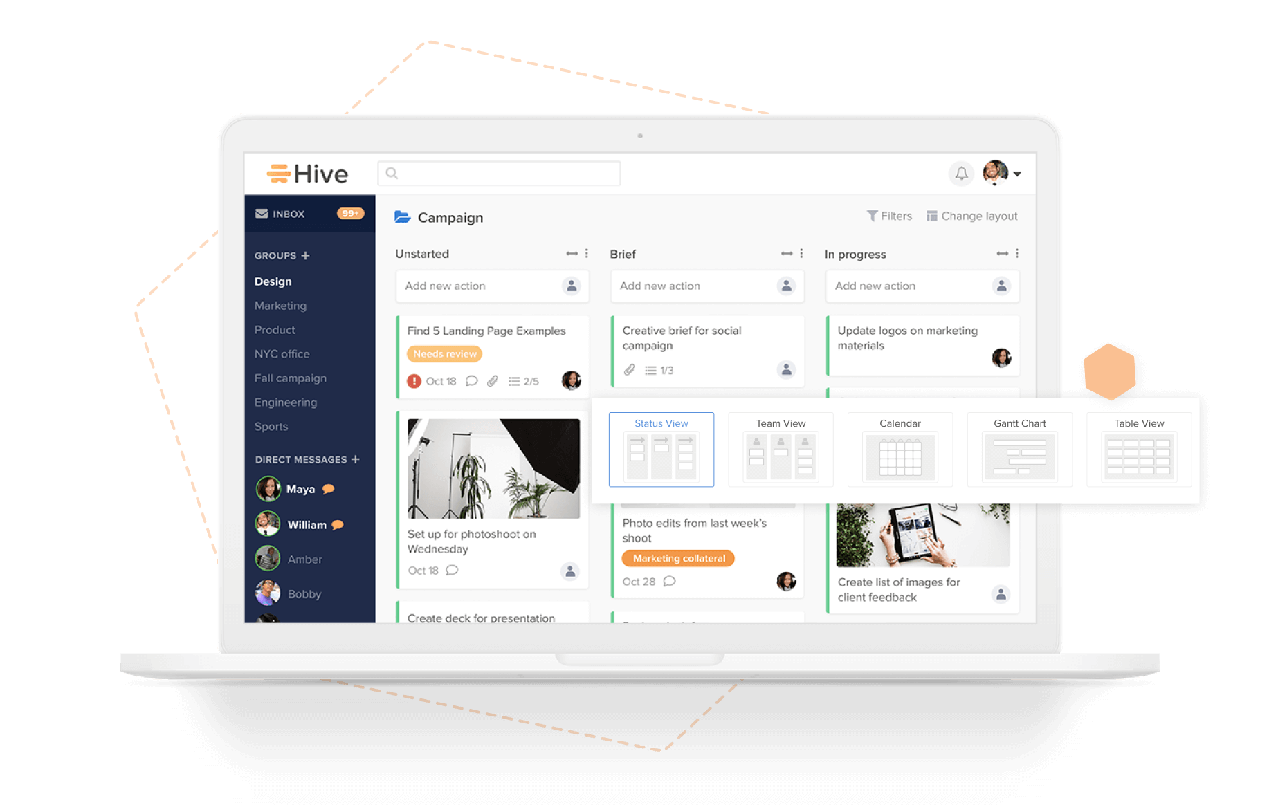 Remote Work in Hive, Project Management Tool for Teams