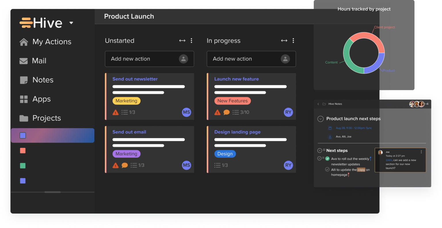 Manage Projects Faster & Collaborate Better | Hive